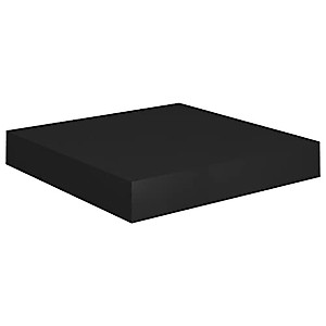 SKM Floating Shelves Wall Shelves for Awards, Books, Collectibles, Ornaments Display 9.1"x9.3"x1.5" 1 PCS Black
