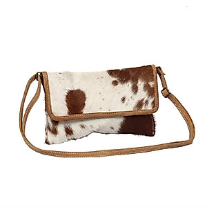 Myra S1365 Marvel Hair On Small and Crossbody Bag, Brown,