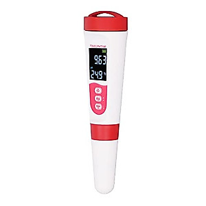 Water Quality Test Pen Glass Electrode Multifunctional Backlit Display Water Quality Tester High Sensitivity for Swimming Pool