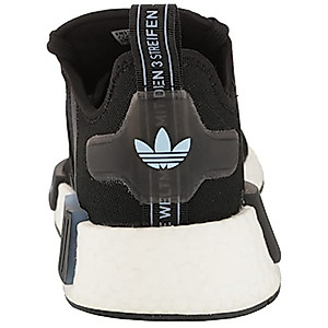 adidas Originals Women's NMD_R1 Sneaker, Black/White/Blue Dawn, 6