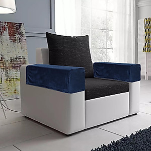 Soft Stretch Plush Armrest Covers, Stretch Armrest Covers for Chairs Sofas, Couch Arm Covers, Furniture Protector Armchair Slipcovers for Recliner, Set of 2