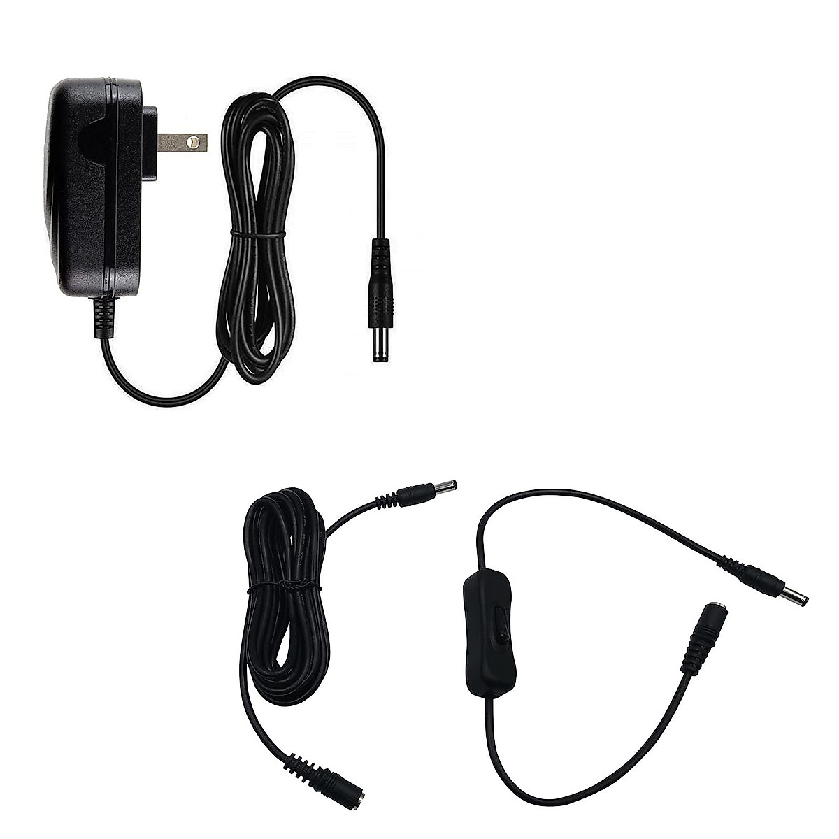 MyVolts 12V Power Supply Adaptor Compatible with/Replacement for Seagate SRD00F2, 9ZH9P9-RAA, 9SF2A8-500, SRD0SD1, SRD0SD0, SRD0PV1 External Hard Drive - US Plug with Extension and ON/Off Switch