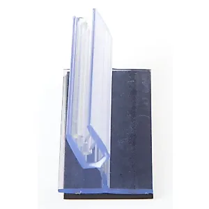 Displays2go Magnetic Price Tag Holders, Tooth-Like Gripper, Plastic, Set of 100 (Clear) (GRIPHINGEM)