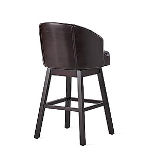Christopher Knight Home Ogden KD Swivel Barstool (2 piece set) - Brown