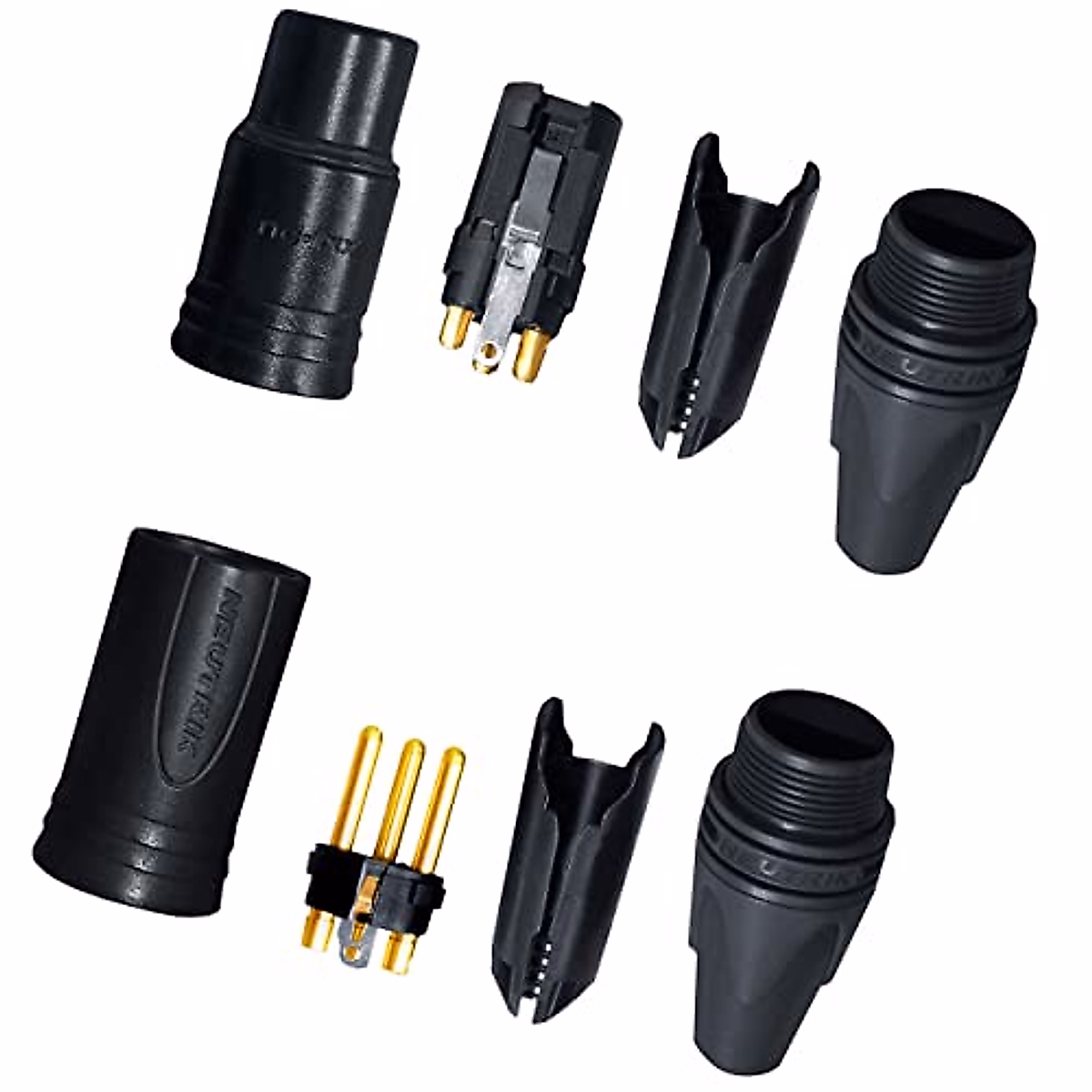 6 Foot - Balanced Microphone Cable CUSTOM MADE By WORLDS BEST CABLES - using Mogami 2549 (Black) wire and Neutrik NC3MXX-B & NC3FXX-B Gold XLR Plugs