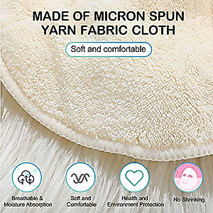 2 Pieces Towel Mask Reusable Face Towel Mask Facial Steamer Towel Moisturizing Towel Mask Beauty Skin Care Mask for Women Girls