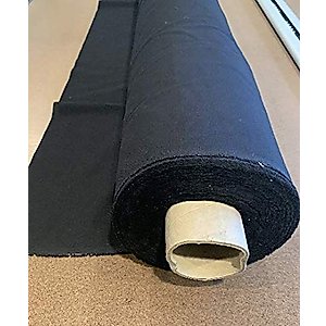 Black 100% Cotton Muslin Fabric/Textile - Draping Fabric - by The Yard (60in. Wide)