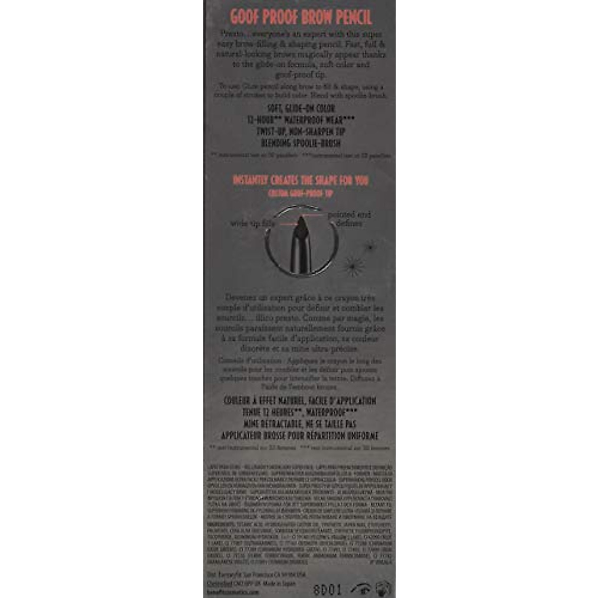 Benefit Goof Proof Brow Pencil - # 5 (Deep) 0.34g/0.01oz