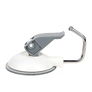fublousRR5u Kitchen Hook Wide Application Reusable Suction Cup Hanger Easy Installation Wall-Mounted Reliable Lightweight White