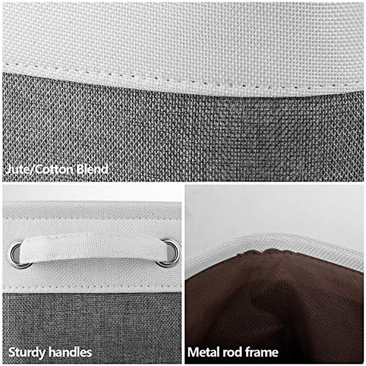 Awekris Large Storage Basket Bin Set [3-Pack] Storage Cube Box Foldable Canvas Fabric Collapsible Organizer With Handles For Home Office Closet Toys Clothes Kids Room Nursery