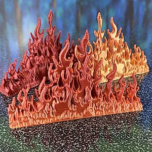 Extruded Gaming Wall of Fire Spell