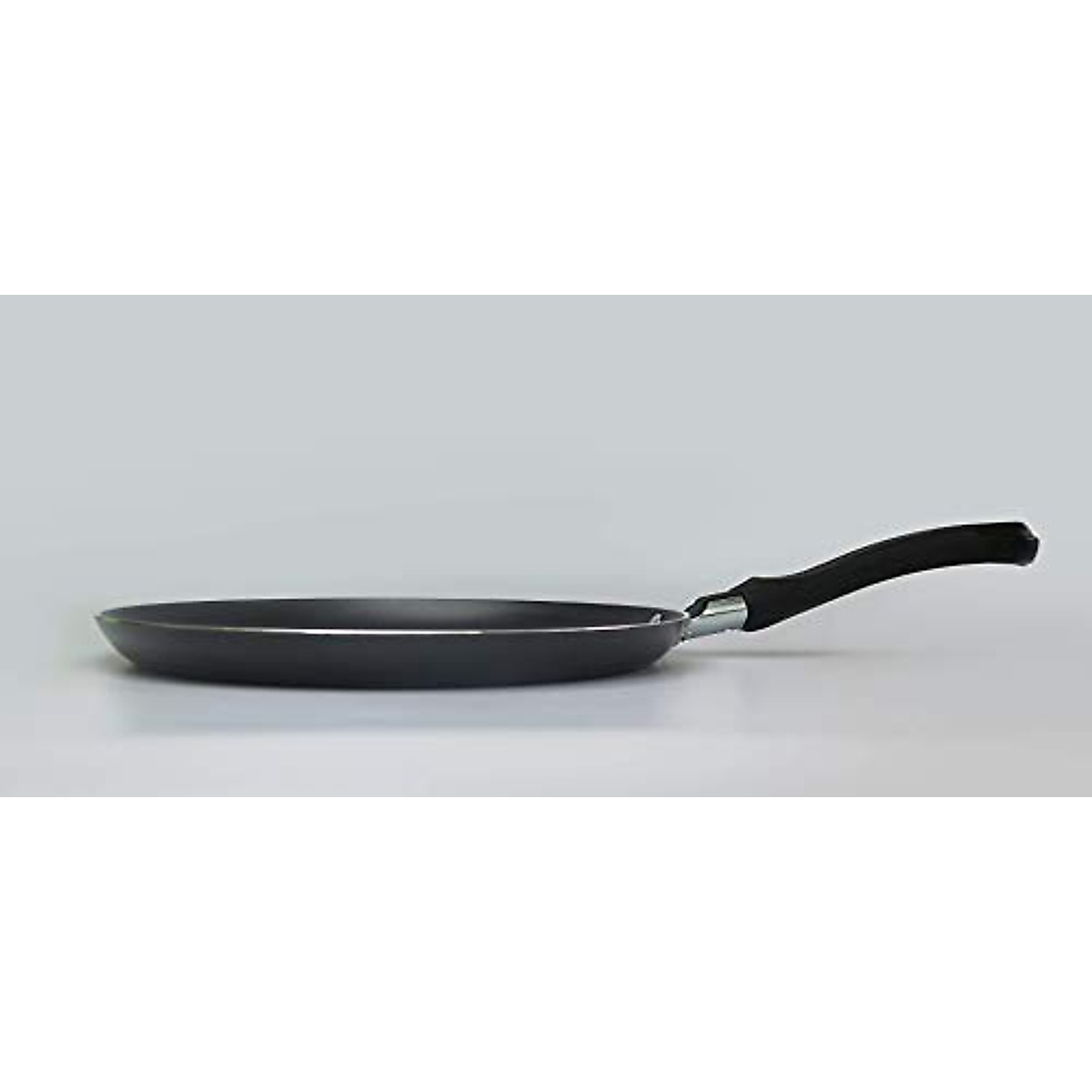 Tredoni 8.5" Crepe Pan Non-Stick Aluminum Pancake Frypan, Black (8.5 inch = 22 cm)