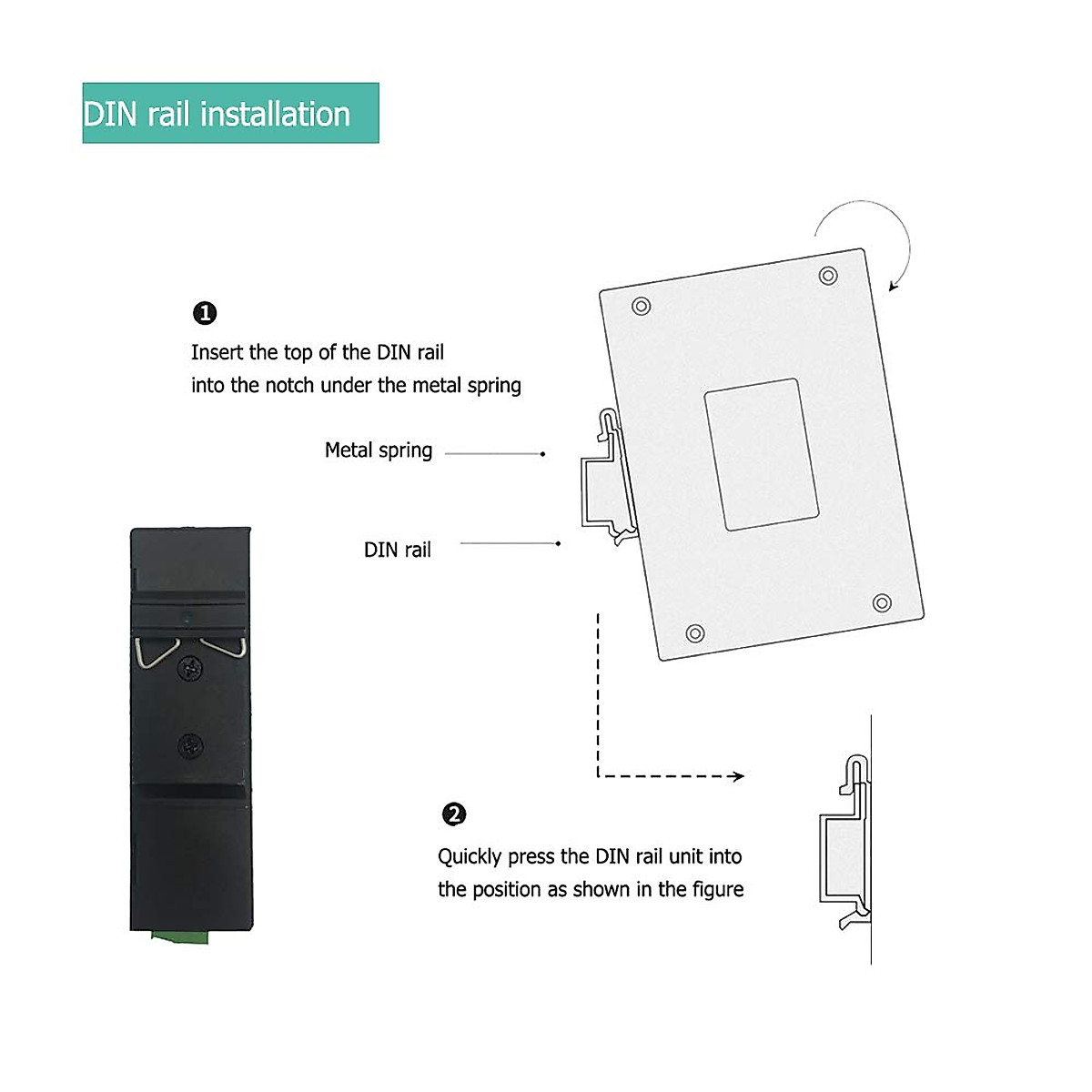 LINOVISION Industrial Unlocked 4G LTE WiFi Router with SIM Card Slot, 4G VPN Router, Indusrial Cellular Router with one LAN Port, WAN Port and 3 Antenna, Supports T-Mobile, AT&T and DIN Rail Mounting