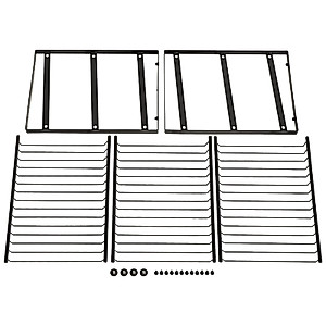 YMYNY 3-Tier Can Rack Organizer, Multifunctional Can Storage Dispenser, Holds Up to 36 Cans, Stacking Rack Holder for Kitchen Cabinets, Countertops, Pantry, Small Spaces, Black, HSR001H