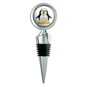 Penguin Snow Bird Wine Bottle Stopper