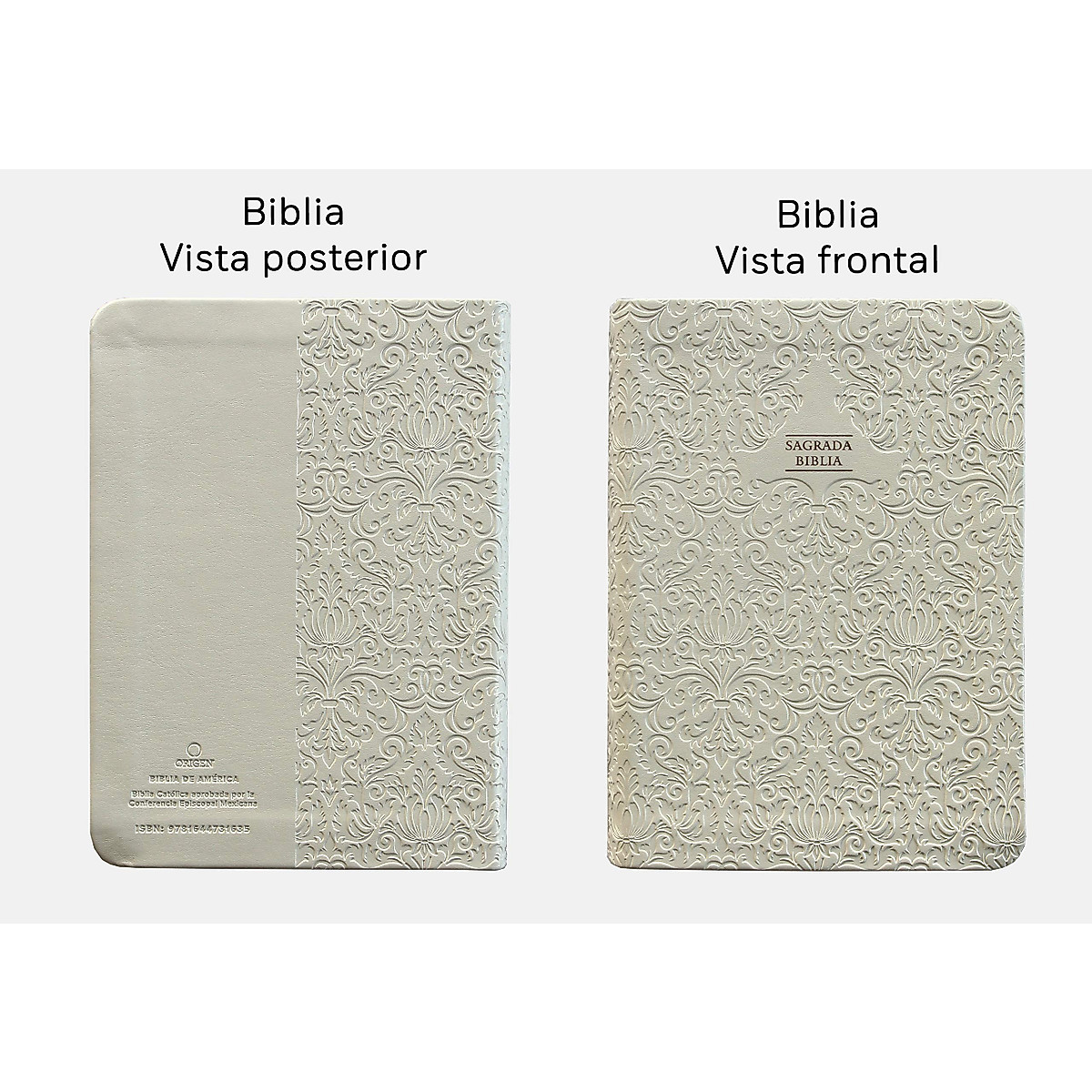 Biblia Católica en español. Boda, bautizo, primera comunión, confirmación y cumpleaños. Caja blanca regalo / Catholic Bible. Spanish-Language, Leathersoft,