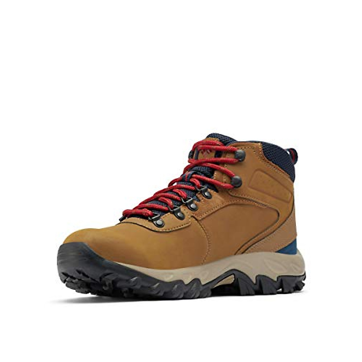 Columbia mens Newton Ridge Plus Ii Waterproof Boot Hiking Shoe, Light Brown/Red Velvet, 12 US