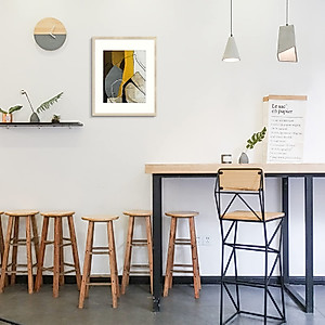 Golden State Art, 16x20 Picture Frame - 11x14 Photos with Ivory Mat or 16x20 Pictures Without Mat - Real Glass, Wall Display for Poster, Picture, Portraits, Artwork - Set of 3, Beige