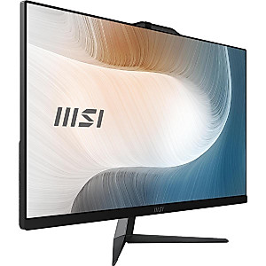 MSI Modern AM272P AIO Desktop, 27" FHD IPS-Grade LED, Intel Core i5-1240P, 8GB Memory, 512GB SSD, WiFi 6, BT 5.1, Black, Windows 11 Home (12M-029US)