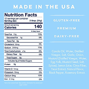 Yo Mama's Foods Keto Ranch Salad Dressing and Dip - Pack of (2) - Dairy Free, Gluten Free, Low Sodium, and All Natural!