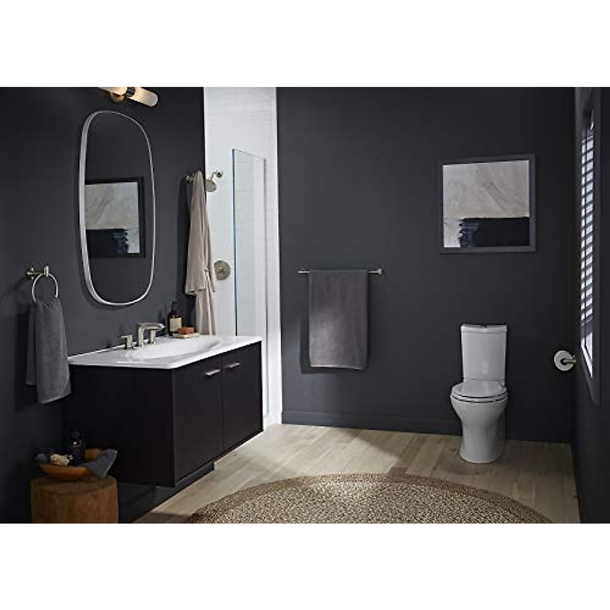 KOHLER 97093-4-BN Hint Widespread Faucet, Vibrant Brushed Nickel