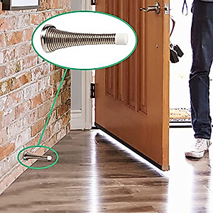 Yzyil Rubber Door Stopper Bumper Tips, 80 Pieces White Rubber Door Stopper Ends Caps Bumper Replacement Stopper Tips Rubber Doorstop Buffer Tips for Wall Floor Protection, Universal Size