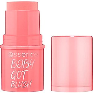 essence | Baby Got Blush | Easy to Apply & Blend Pigmented Cream Blush Stick | Vegan & Cruelty Free | Free From Gluten, Parabens, & Microplastic Particles (20 | Peaches & Cream)