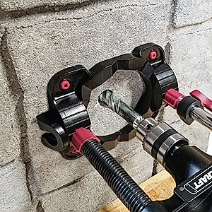 Milescraft 1318 DrillMate Portable Drill Guide - Drill Guide Attachment - Compatible with most 3/8 in. Drill Accessories - Self-Centering Base - Multi-Angle Readouts