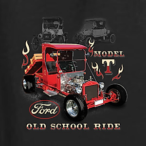 Wild Bobby Ford Model T Roadster 1923 Old School Ride Classic Vintage Cars and Trucks Unisex Crewneck Graphic Sweatshirt, Black, Small