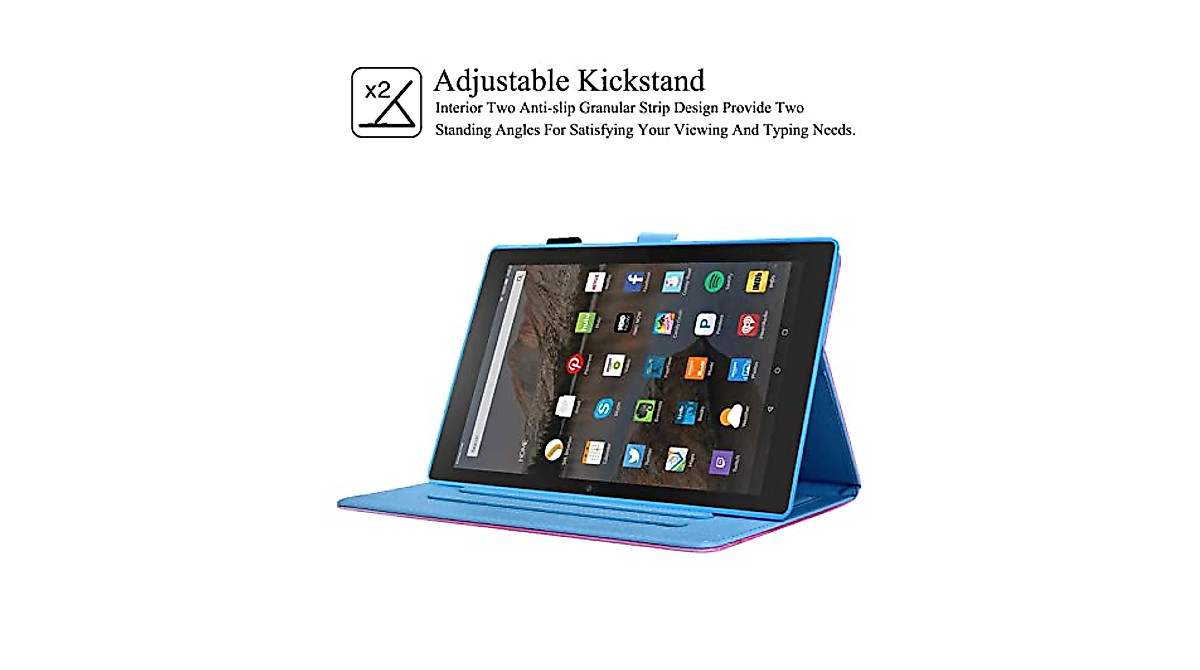 REASUN Case for New Kindle Fire 7 12th Gen 2022,Full Protection Folio ...