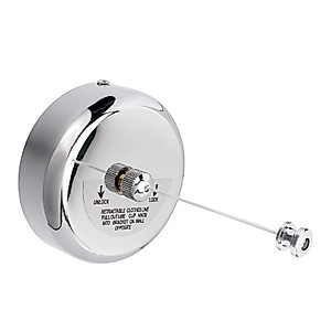 Little World Retractable Clothesline - 304 Stainless Steel Retractable Clothesline Indoor with Adjustable Nylon Rope, Wall Mounted Retractable Laundry Line, Laundry Accessories