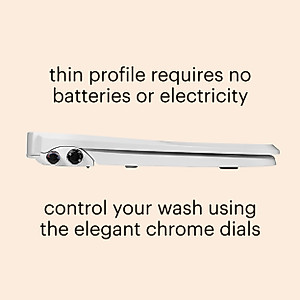 Brondell Swash Bidet Toilet Seat, Non-Electric, Dual Temperature, Fits Round Toilets, White – Dual Nozzle System – with Easy Installation