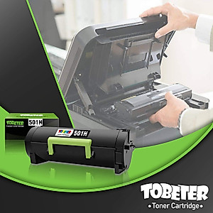 ToBeter 501H 50F1H00 High Yield Remanufactured Toner Cartridge for Lexmark MS310, MS312, MS315, MS410, MS415, MS510, MS610 Printer (up to 5,000 Pages)