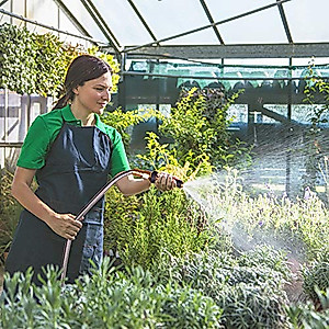 SCRIPTRACT 100’304 Stainless Steel Garden Hose with Free Removable Brass Nozzle Lightweight Metal Hose - Portable Durable and Resistant to Knots, Tangles and Punctures (100)