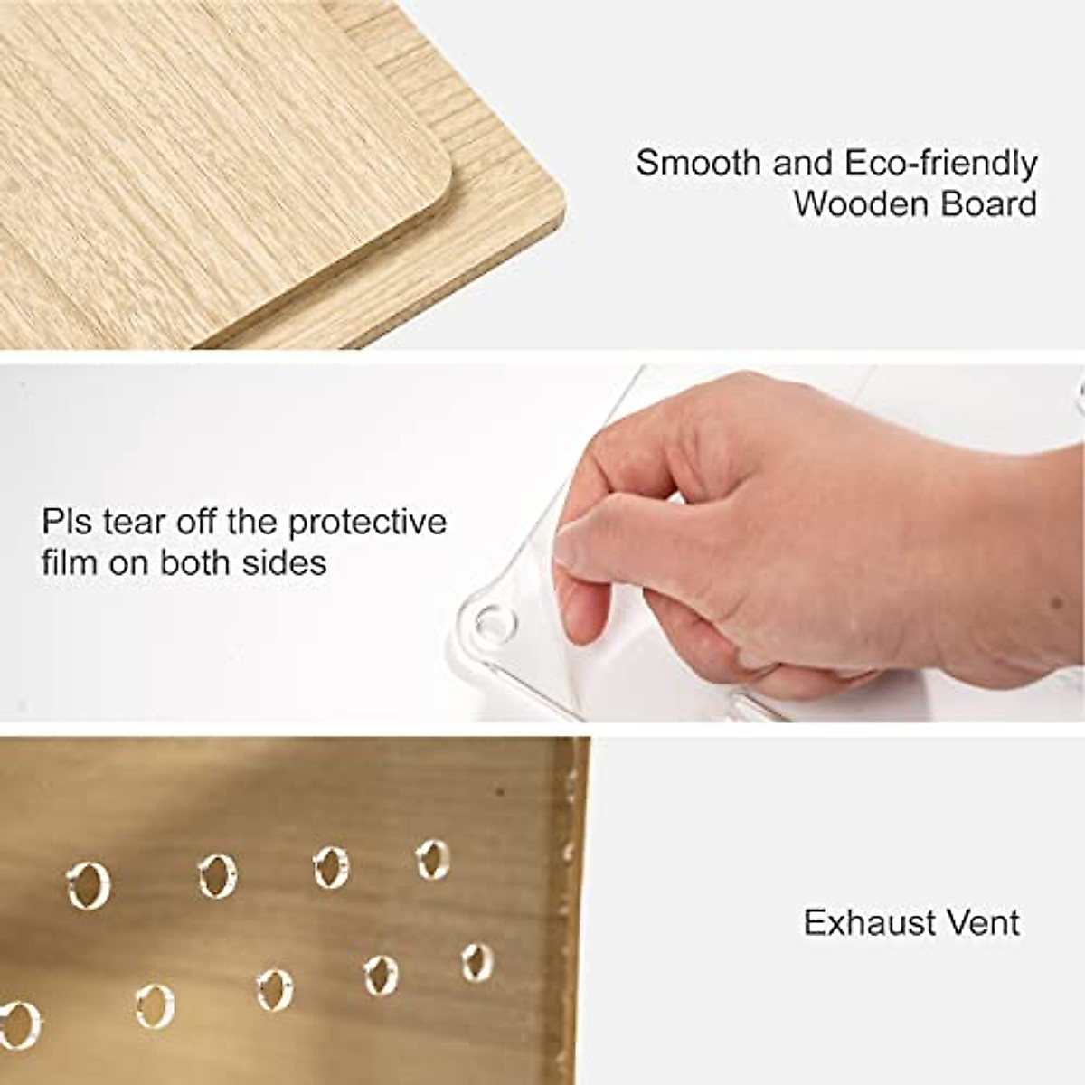 MEWOOFUN Large Hamster Cage Wooden Hamster Cage for Syrian Hamster Without Accessories (Front-closing-39.4" L X 19.7" W X 19.7”H)