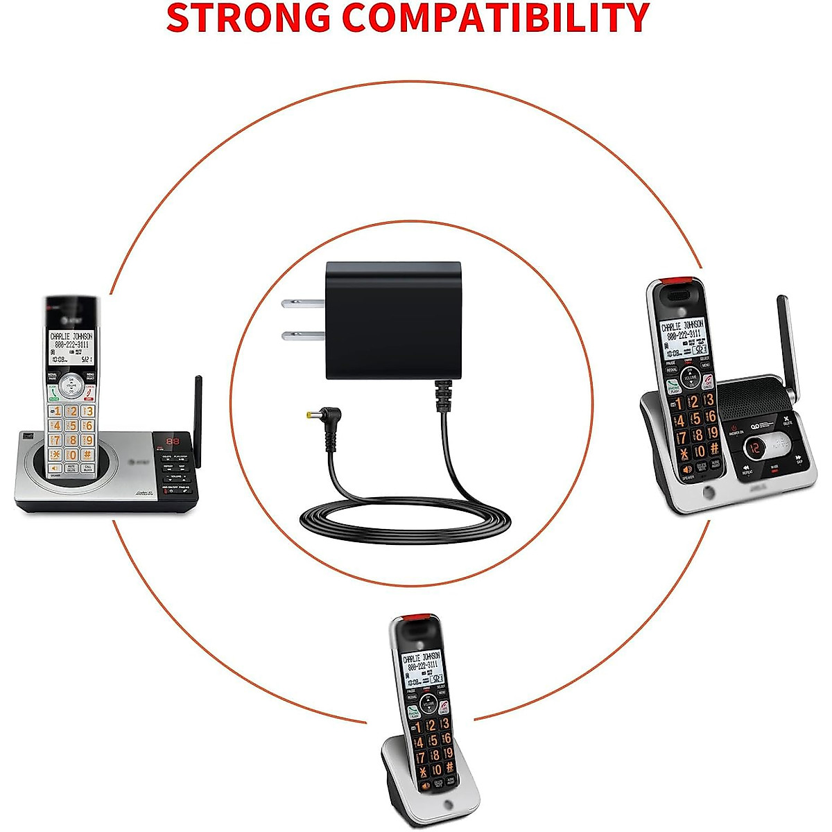 UpBright 6V AC/DC Adapter Compatible with AT&T Vtech VTPL VT04UUS06040 VT05UUS06040 RJ-AS060400U001 26-360040-4UL-128 S003AKU0600040 26-360040-4UL-127 SIL EL52203 CS6319 6VDC 0.4A Power Supply Charger