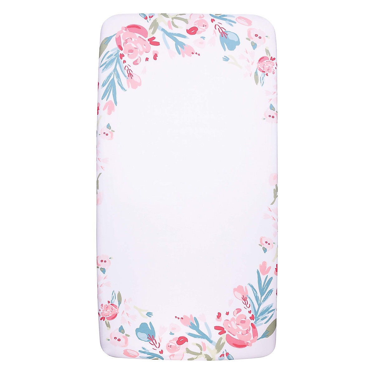 My Tiny Moments Painterly Floral Photo Op Fitted Crib Sheet