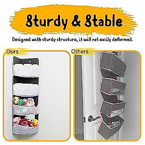 Ofiray-home Soft Corner Shelf | Safe Hanging Organizer | Child-Friendly Wall Mount Storage | for Sundries, Toys, Stuffed Animals, Diapers | for Pantry Closet Bedroom Nursery Organization 1-Pack