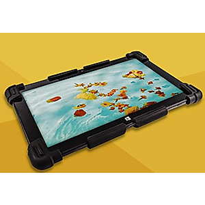 Universal Tablet PC Silicone Gel Case for 10" to 12.5" - Suitable for 10", 10.1", 10.6", 11.1", 11.6", 12" Tablet PCs (Black)