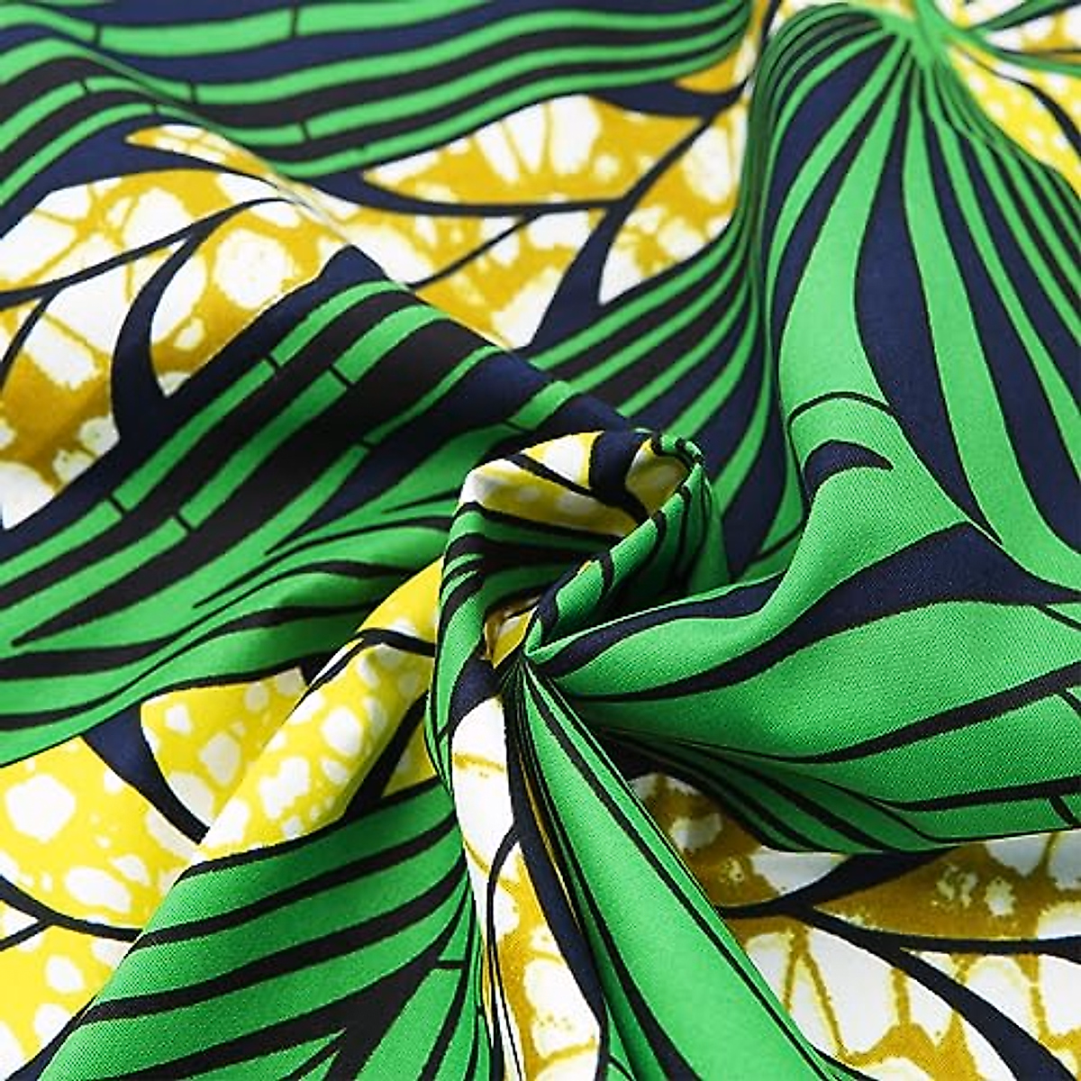 8 Pieces African Print Fabric 19.7x15.7inch/50x40cm Bohemian Ankara Ethnic Pattern Fat Quarters Fabric Bundle, Multicolored African Precut Patchwork for Face Covering Make Sewing DIY Quilting Supplies