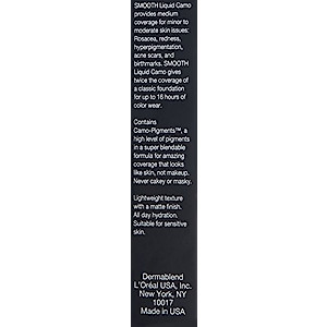 Dermablend Smooth Liquid Foundation with SPF 25, 30N Camel, 1 Fl. Oz.