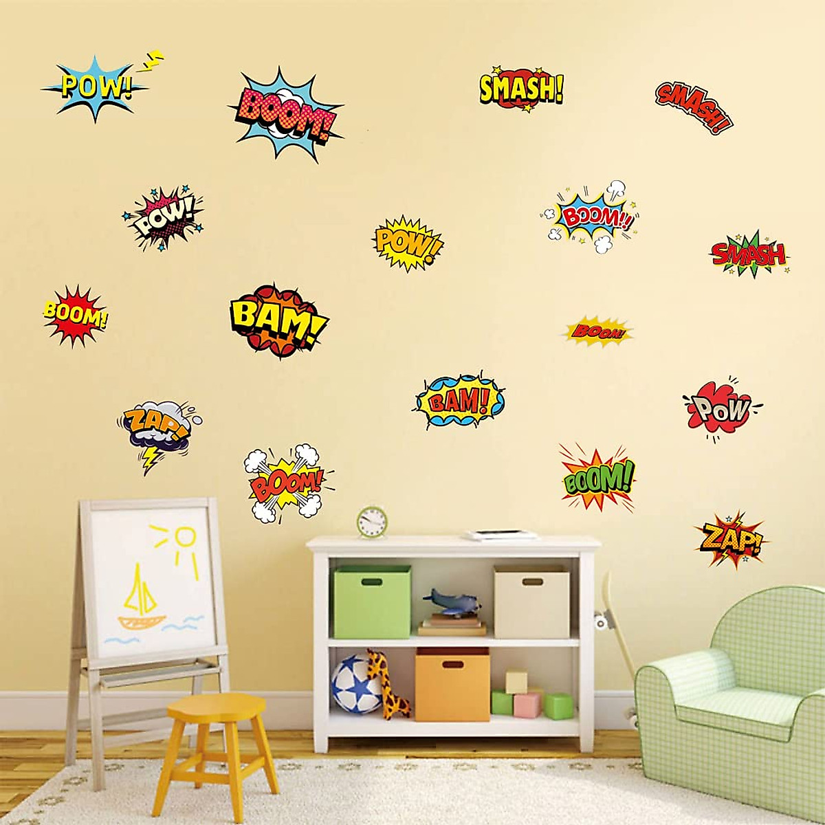Superhero Wall Decals Wall Sticker Kids Room Resources Superhero Sayings Wall Decals Removable Superhero Party Stickers Playroom Living Room Décor