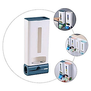 Cabilock Wall Mount Grocery Bag Dispenser Wall Mount Garbage Bag Saver Hanging Storage Box for Household Kitchen Bathroom