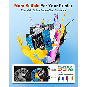 E-Z Ink Pro LC3013 LC3011 Compatible Ink Cartridge Replacement for Brother LC3013 LC3011 LC-3013 Compatible with MFC-J491DW MFC-J497DW MFC-J895DW MFC-J690DW (2 Black, 2 Cyan, 2 Magenta, 2 Yellow)