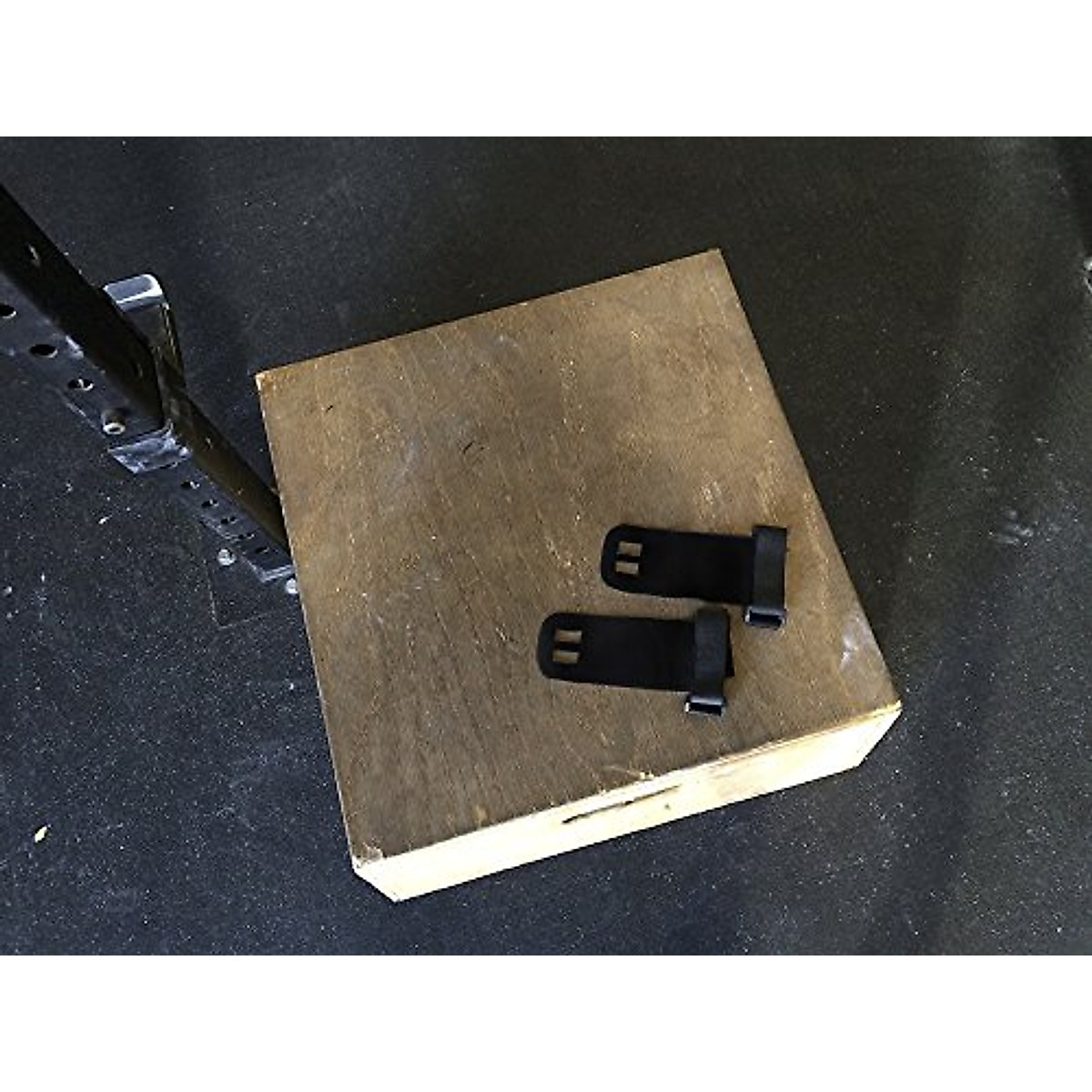 WODFitters Textured Leather Hand Grips for Cross Training, Kettlebells, Powerlifting, Chin Ups, Pull Ups, WODs & Gymnastics - with Grips Storage Pouch (Black, Small - Fits up to 4")