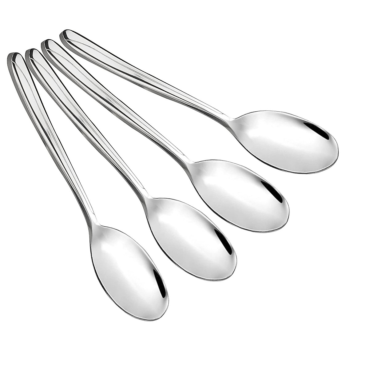 Anbers 8 Pieces Large Serving Spoons, 9.45 Inches, Stainless Steel Catering Serving Spoons