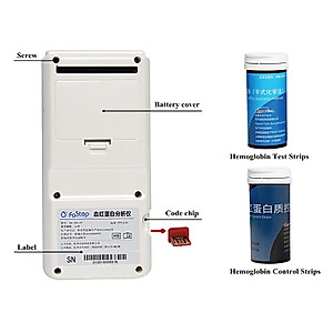 Household Hemoglobin Test Kit Hemoglobin Test Meter Hemoglobin Meter Hemoglobin Analyzer with 25pcs Hb Test Strips
