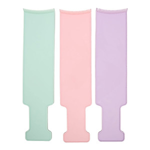 3 Pack Balayage Board and Paddle Set for Hair Bleach Hair Dye Curved Comb Teeth Long Board Coloring Set