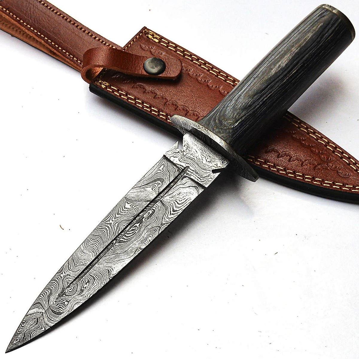 PAL 2000 KNIVES DAM-9825 Custom Handmade Damascus Steel 12 Inches Hunting Dagger Knife