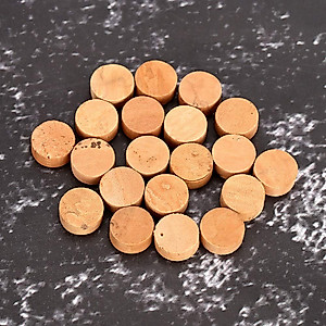 Trumpet Trombone Repairing Cork Pads,20Pcs 9.5mm Trumpet Water Key Spit Value Cork Replacement Accessory Part